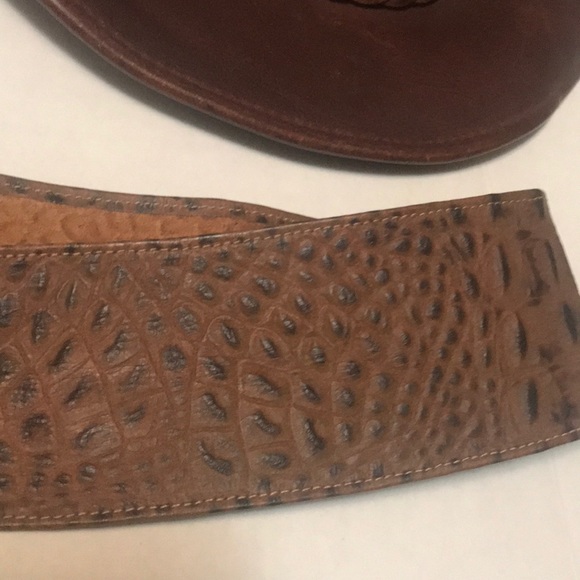Leatherock | Accessories | Leatherock Xl Leather Stone Buckle Belt ...